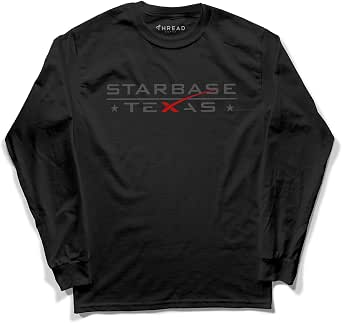 Amazon.com: SpaceX Starbase Boca Chica Texas Long Sleeve Shirt Logo T ...