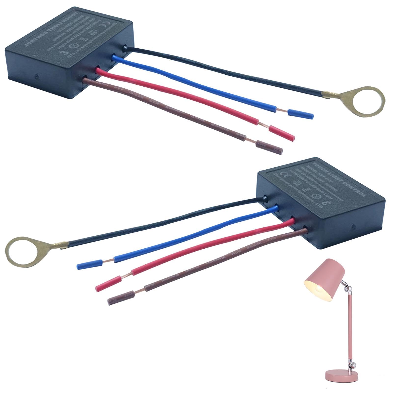 Touch Dimmer Switch 2 Pack, 3 Way Touch Sensor Dimmer, Touch Lamp ...