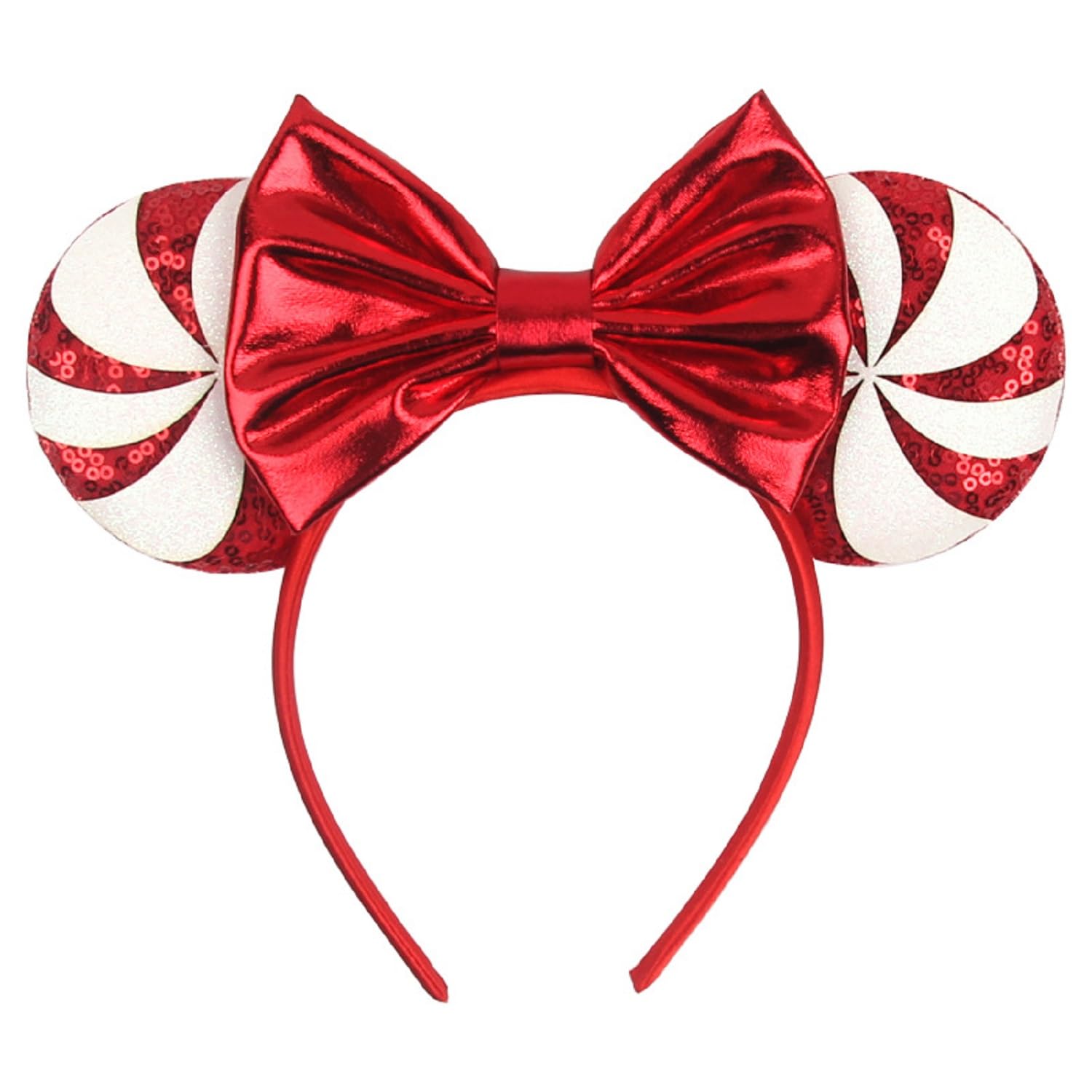 Amazon.com: WelyHM Christmas Sequin Mouse Ears Headband Hair Hoop ...