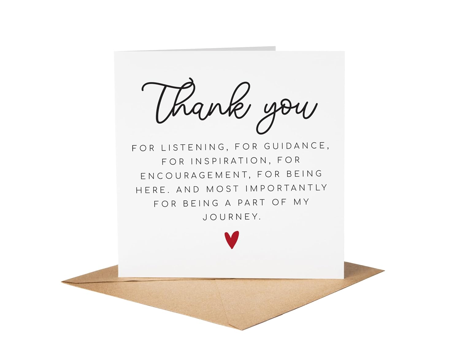 Heartfelt Appreciation Card | Thank You Card for Mentor | Inspirational ...