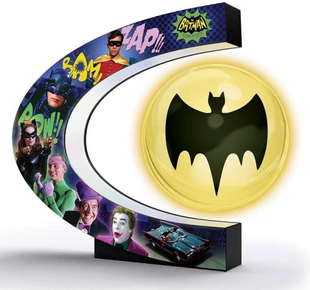 The Bradford Exchange Illuminated Levitating Bat Signal Lights Up with ...