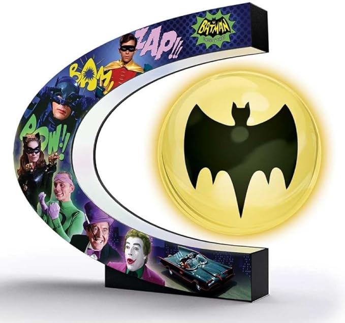 The Bradford Exchange Illuminated Levitating Bat Signal Lights Up with ...