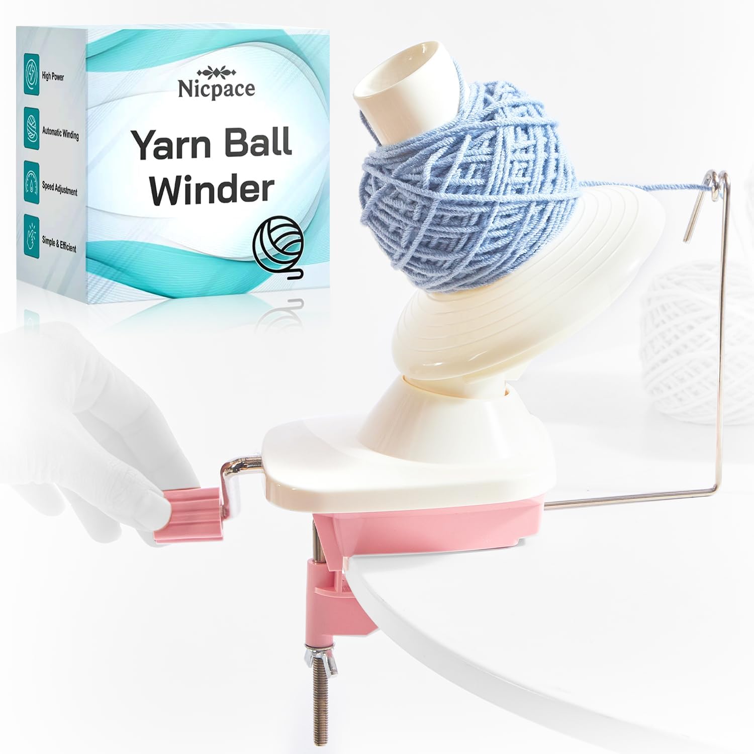 Amazon.com: Yarn Winder,Yarn Ball Winder,Easy-to-Install,Low-Noise Yarn ...