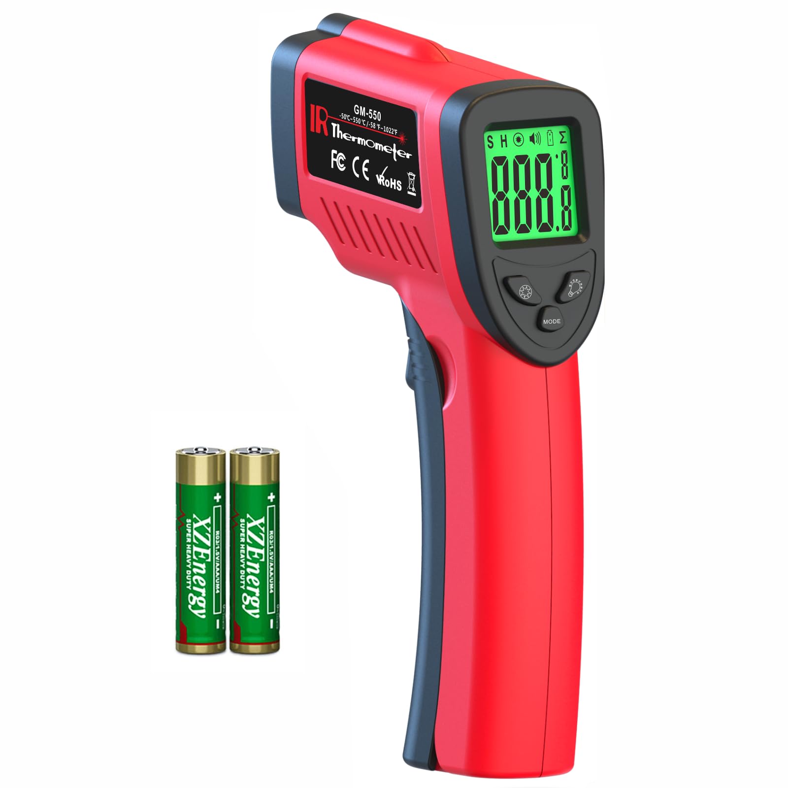 Amazon.com: Digital Infrared Thermometer, Laser Temperature Gun -58 ...
