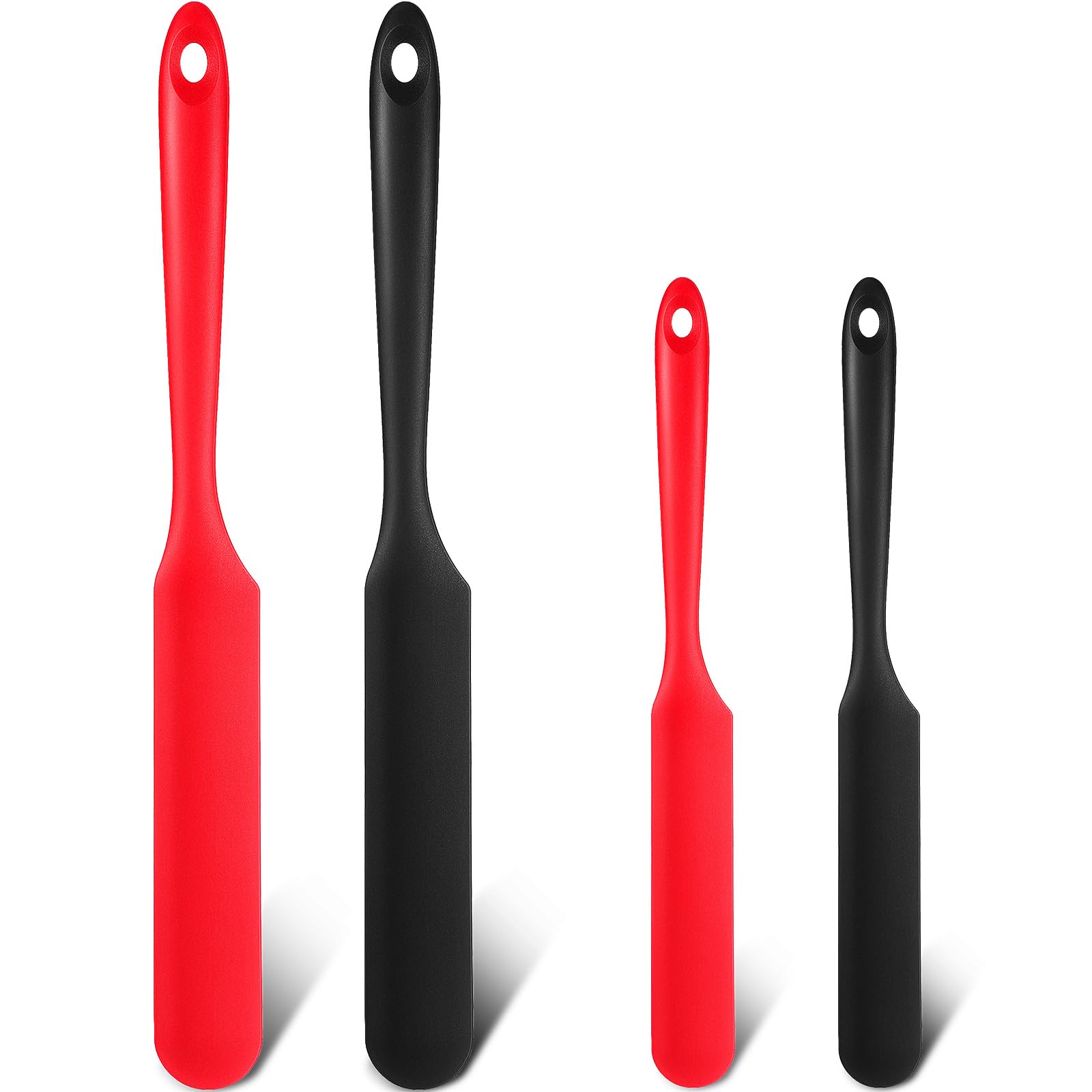 Amazon.com: 4 Pieces 13 Inch and 9.6 Inch Silicone Jar Spatulas Set ...