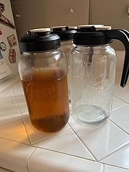 Amazon.com: 3 Pack, Glass Pitcher with Lid - 2 Quart Mason Jar Pitcher ...