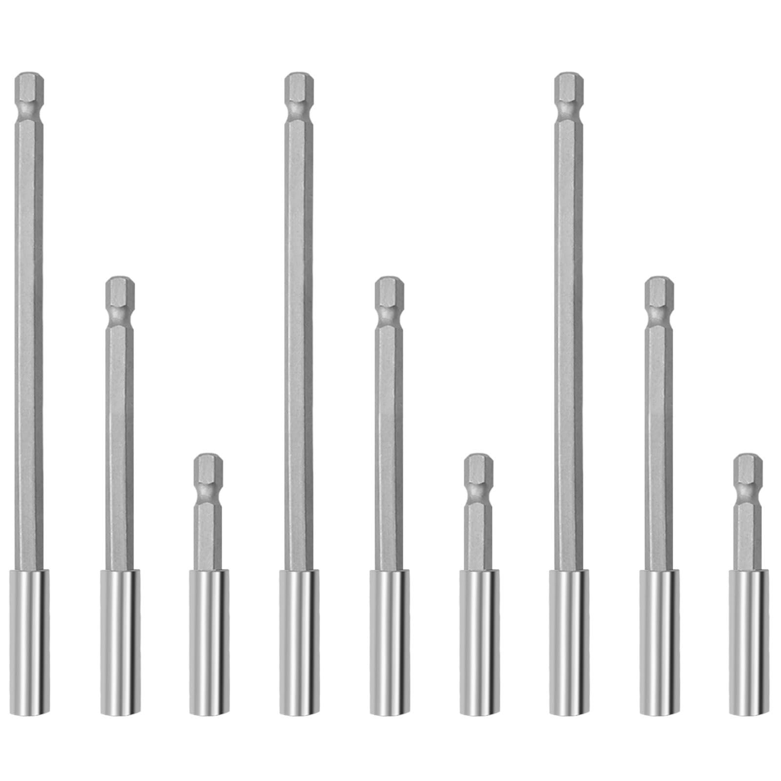 Abvsdu 9 Pcs Strong Drill Bit Extension Holder Magnetic Screwdriver Bit ...