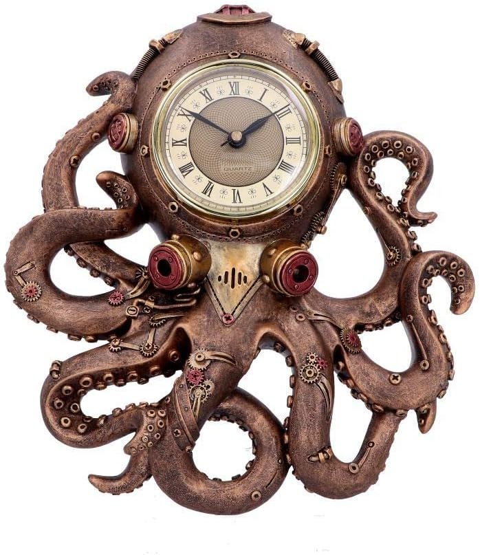 Nemesis Now Steampunk Octopus clock £32.99 26cm : Amazon.co.uk: Home ...