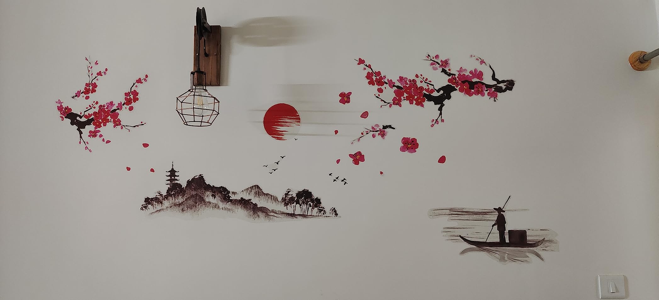 Amazon Brand - Solimo Wall Sticker for Living Room (The Lake & The ...