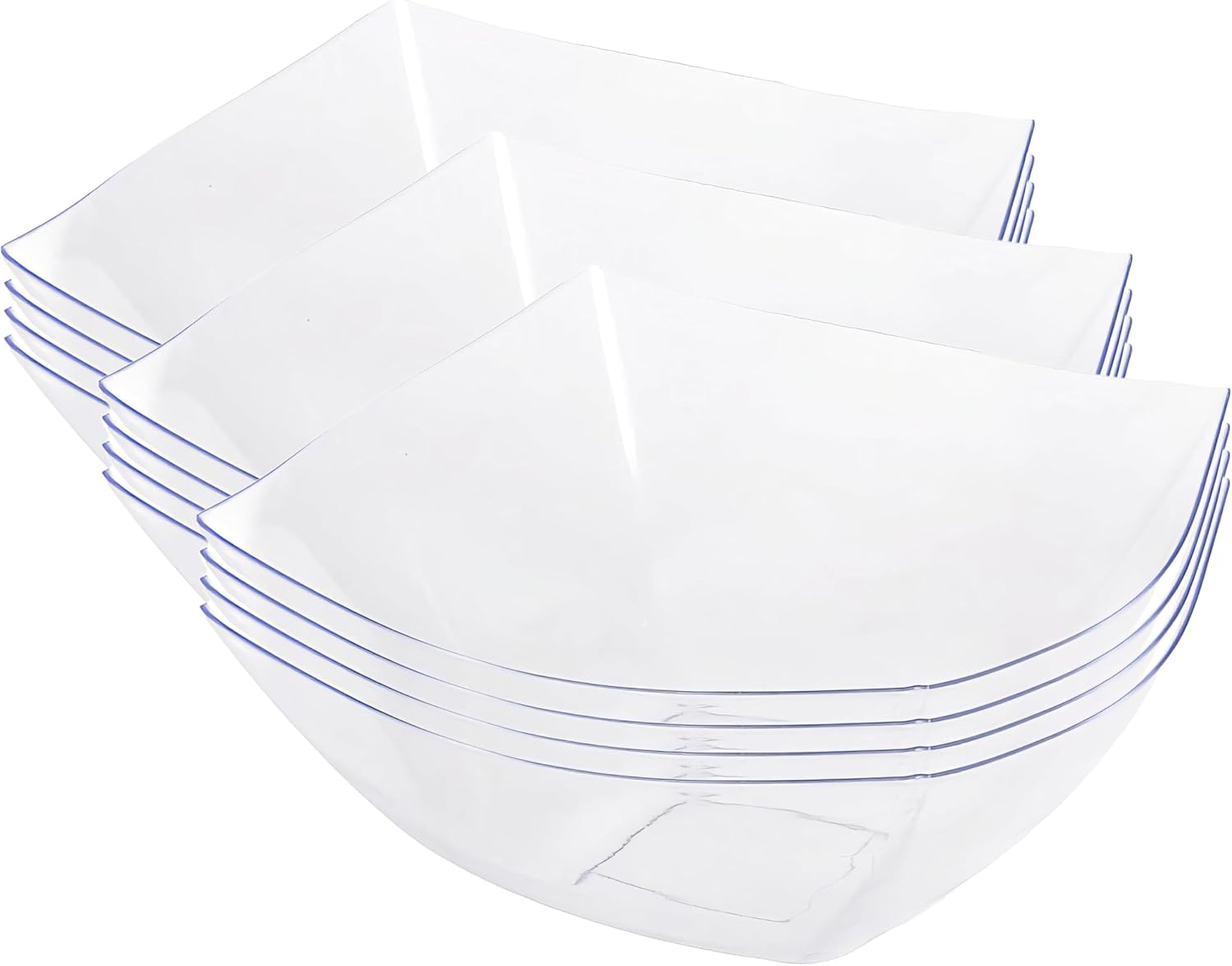 Amazon.com: Blue Sky Square Fancy Clear 8oz Serving Bowl (1 Count ...
