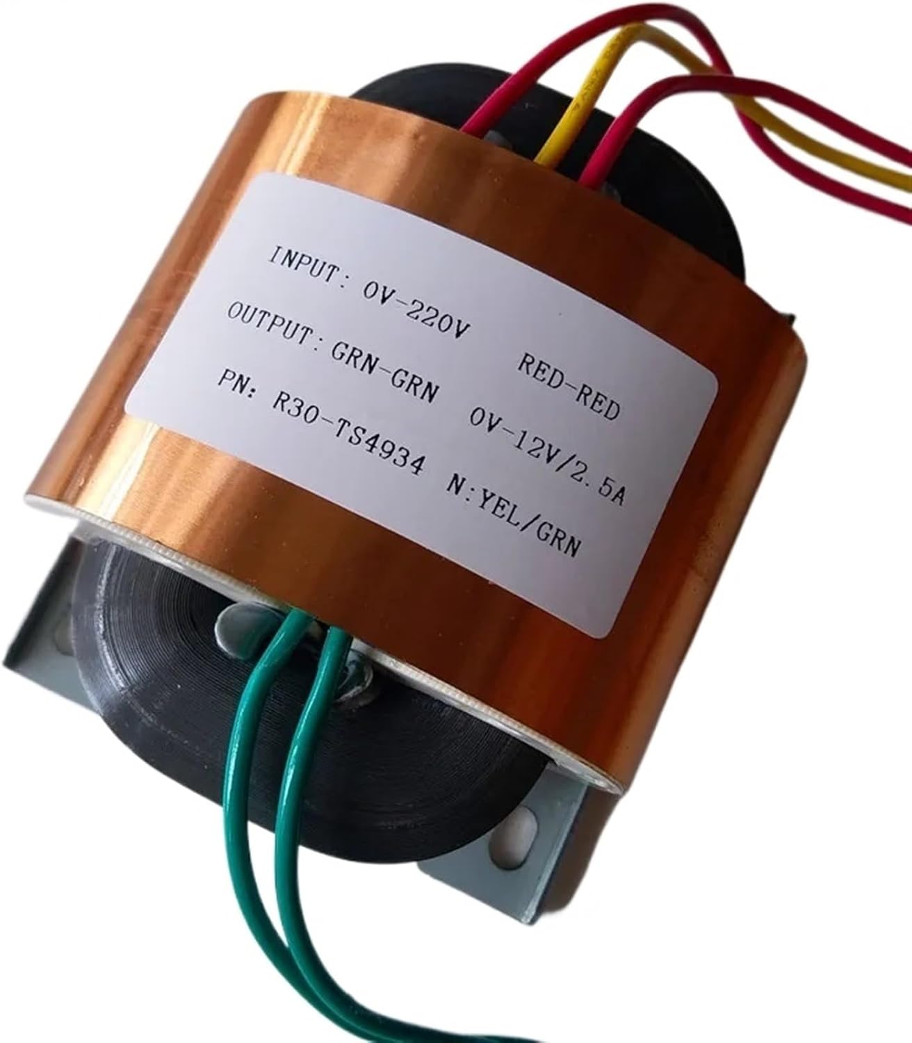 Amazon.com: NICGQMQR R Core 30W R30 R Type 220V to 12V 2.5A Copper ...