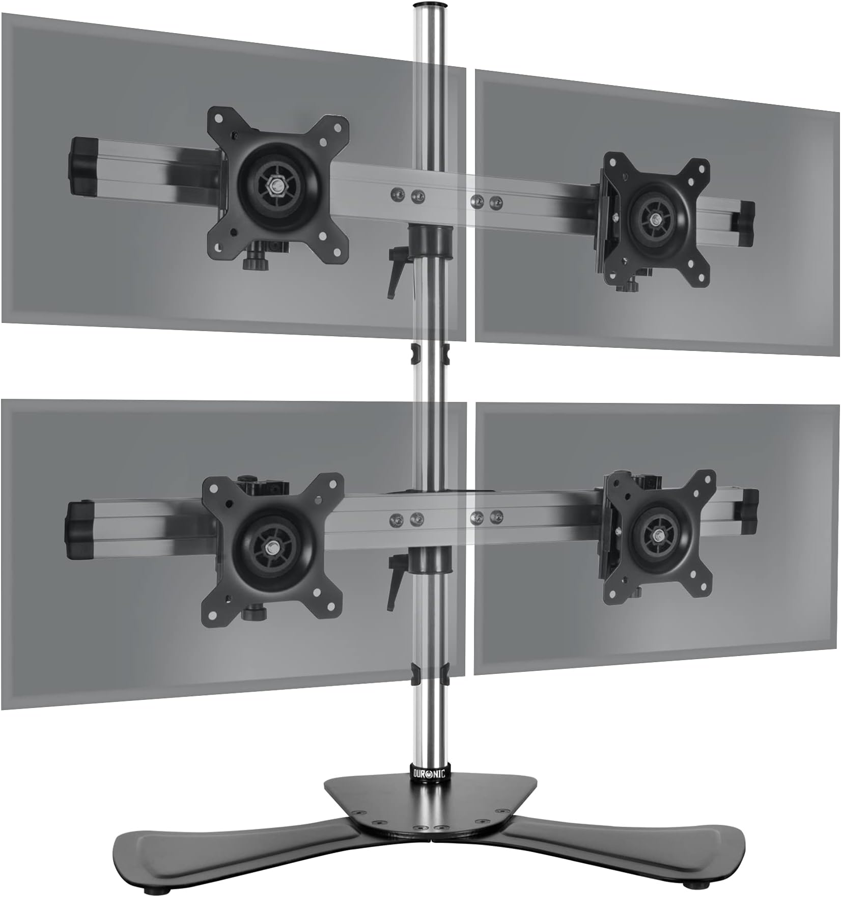 Duronic Computer Monitor Arms Stand DM754 Quadruple Freestanding PC ...