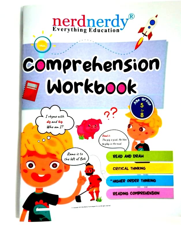 Buy NerdNerdy Comprehension Work Book for Age Group 5 to 8 Years/Language Therapy Toys English ...