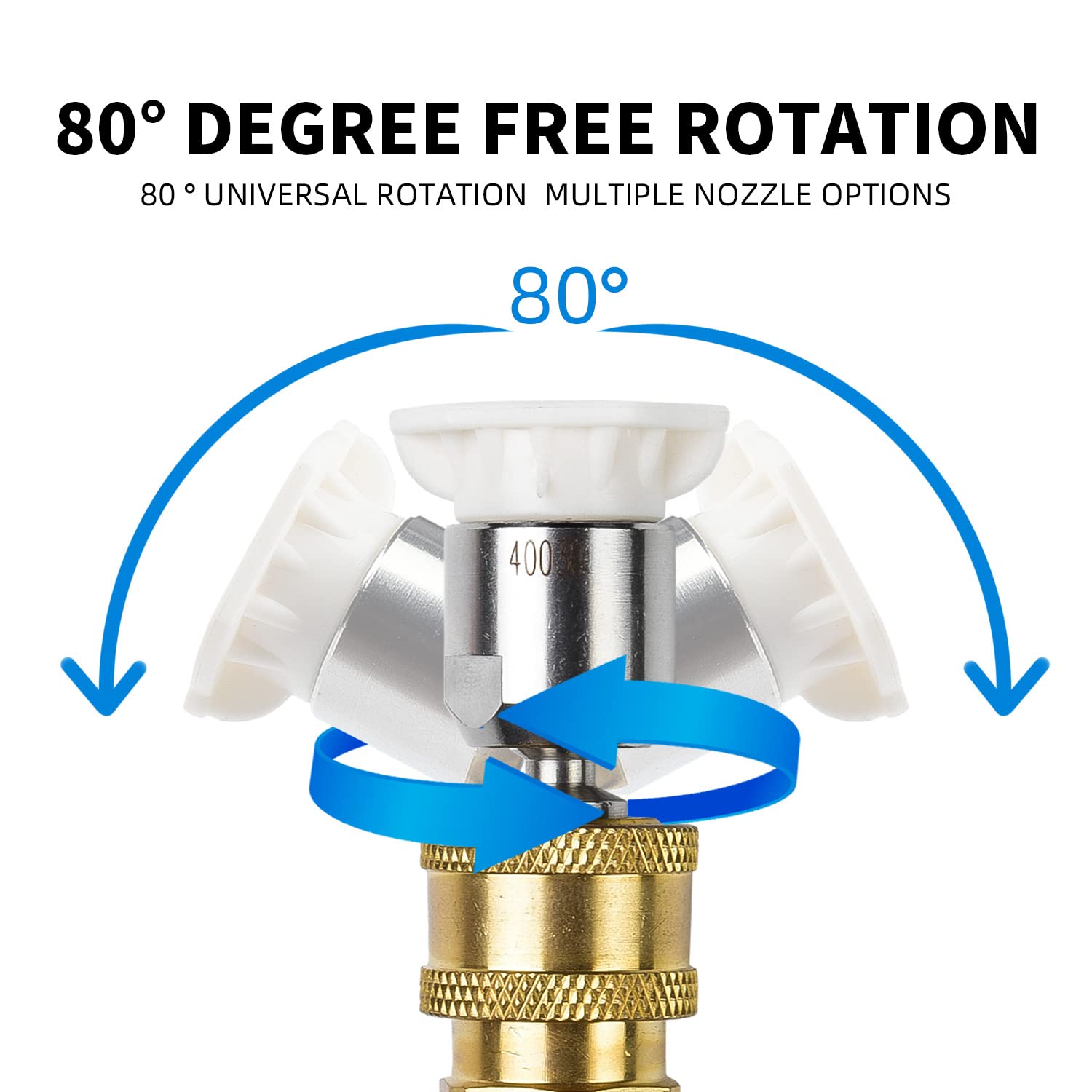 Snapklik.com : Pressure Washer Nozzle Tips Adjustable Angle 4 PCS