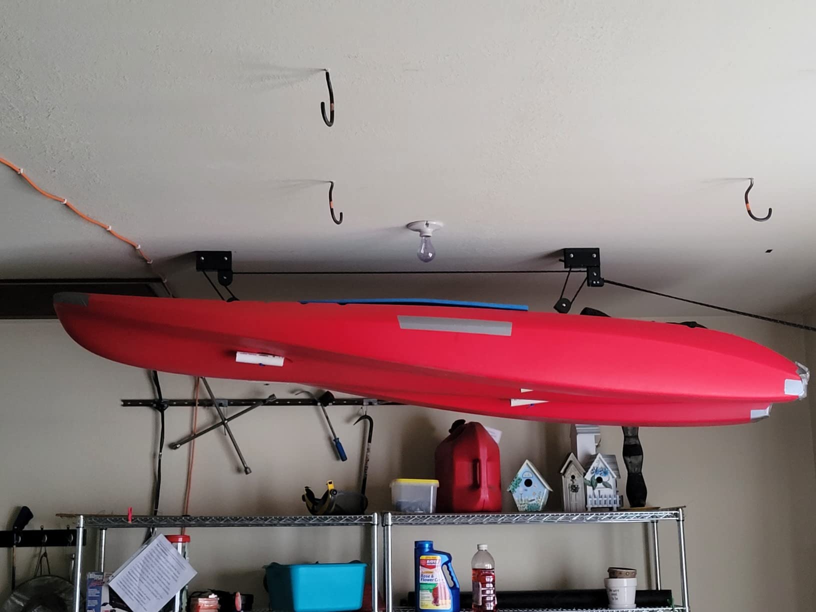 $7/mo - Finance ASMSW Kayak Ceiling Storage Bike Ceiling Mount Kayak ...