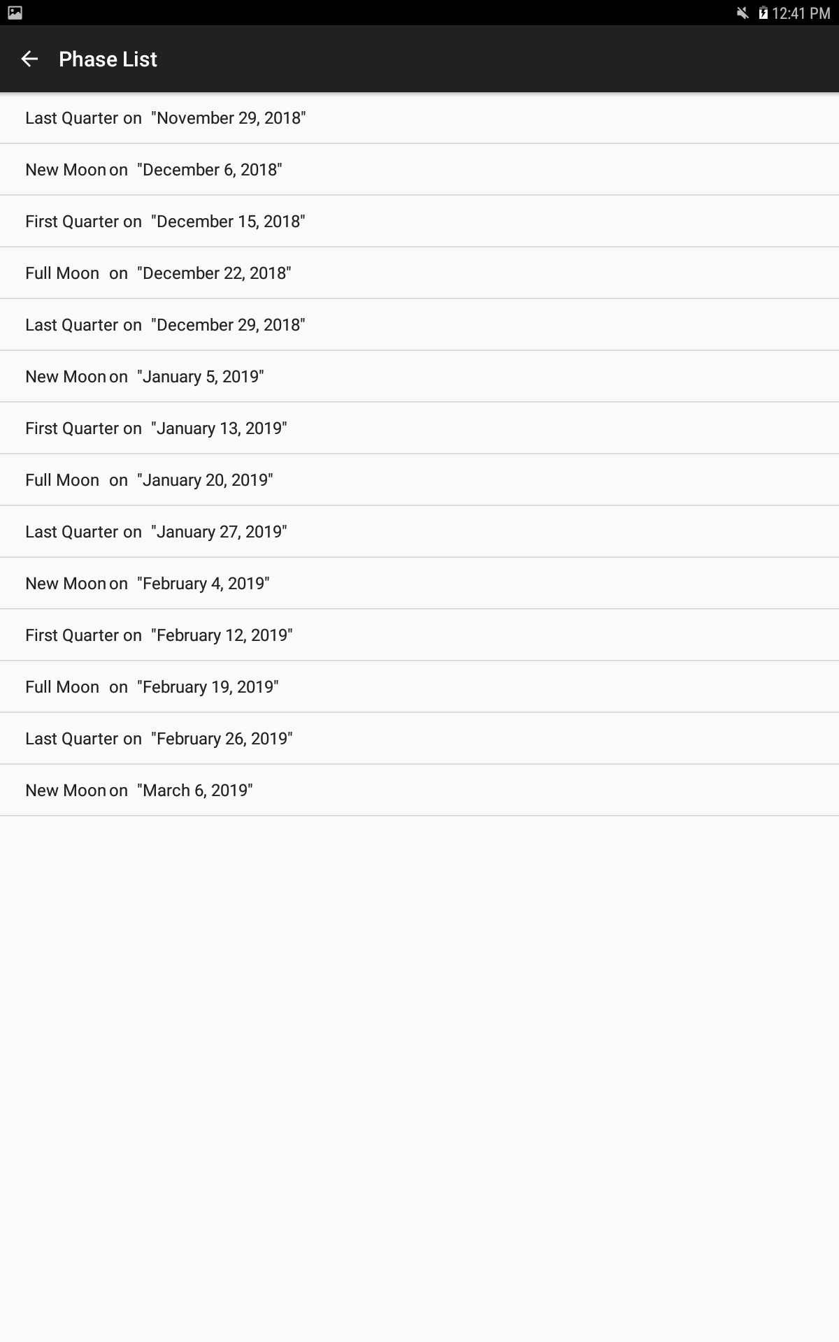 Moon Phase Predictor - App on Amazon Appstore