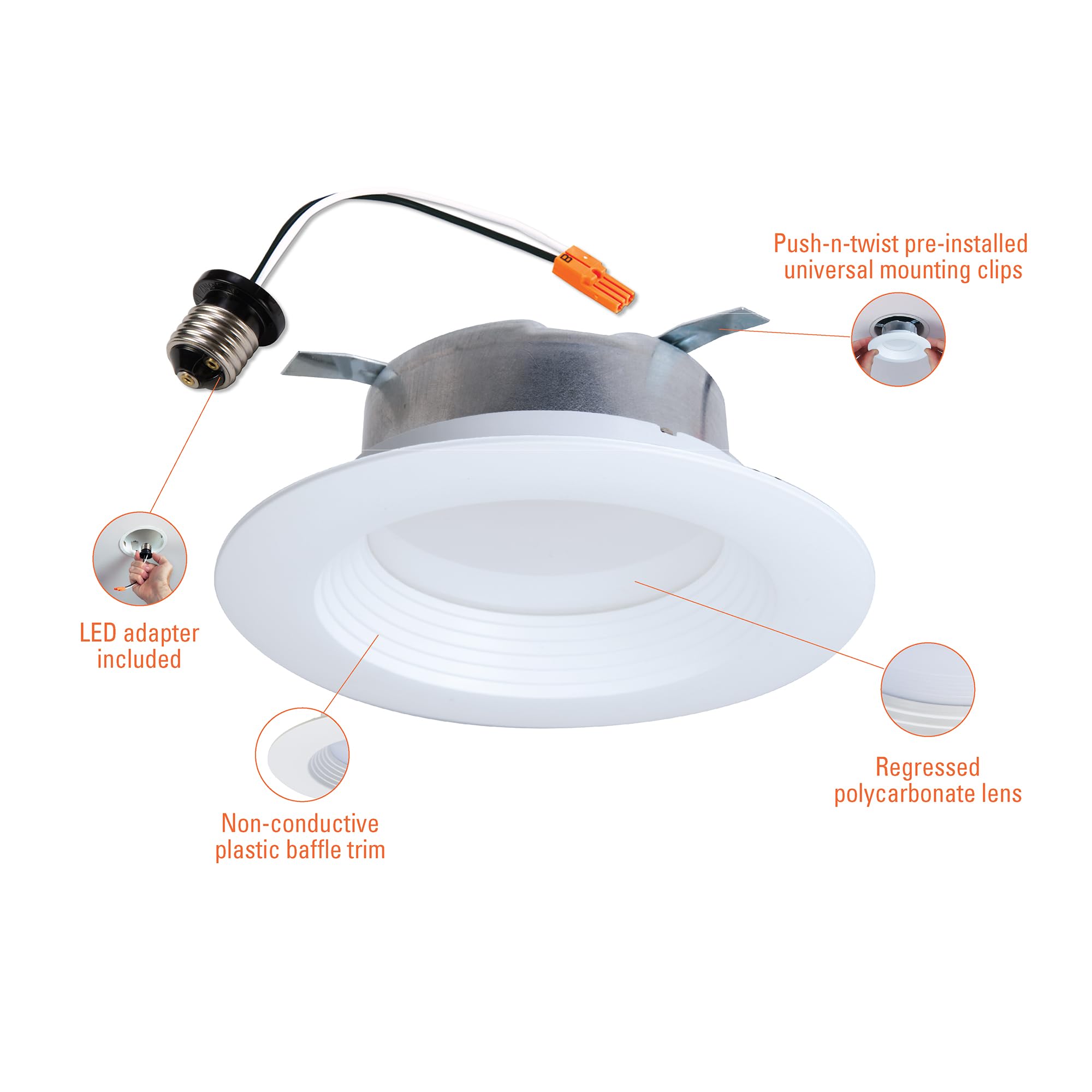 Halo Recessed Can Adapter Lumitec Halo/Orbit Down Light Adapter Kit
