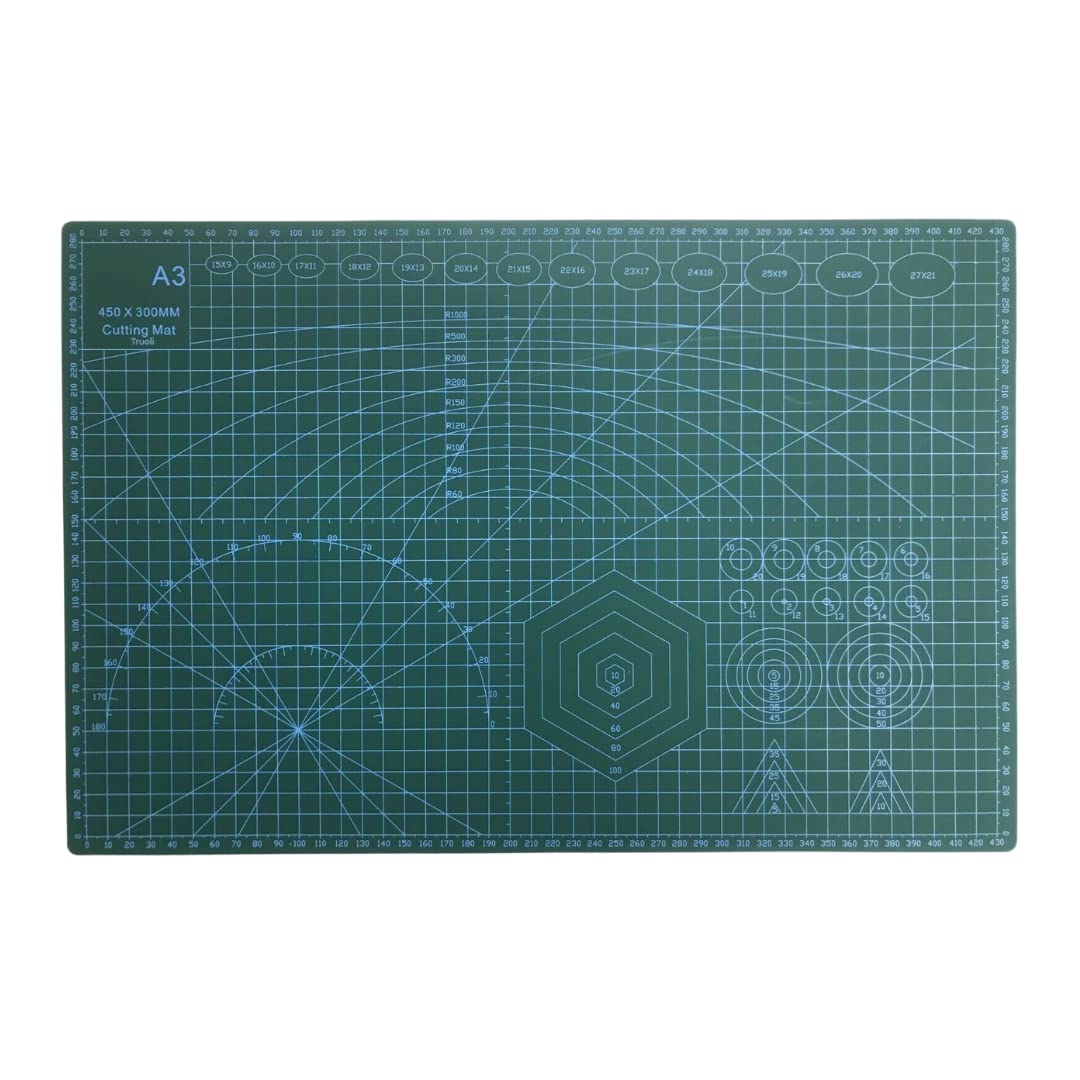 Garden Mile® Self Healing Rectangular Green A3 Cutting Mat - Anti-Slip ...