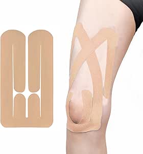 Amazon.com: IEADEN Pre-Cut Kinesiology Tape for Knee & Thigh, 10 Pcs - Waterproof & Elastic ...