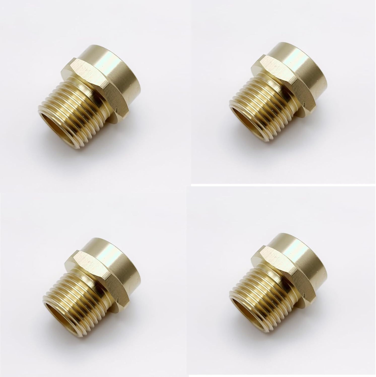 1/2” G Thread BSP Female to 1/2” NPT Male Connector, Brass BSP to NPT ...
