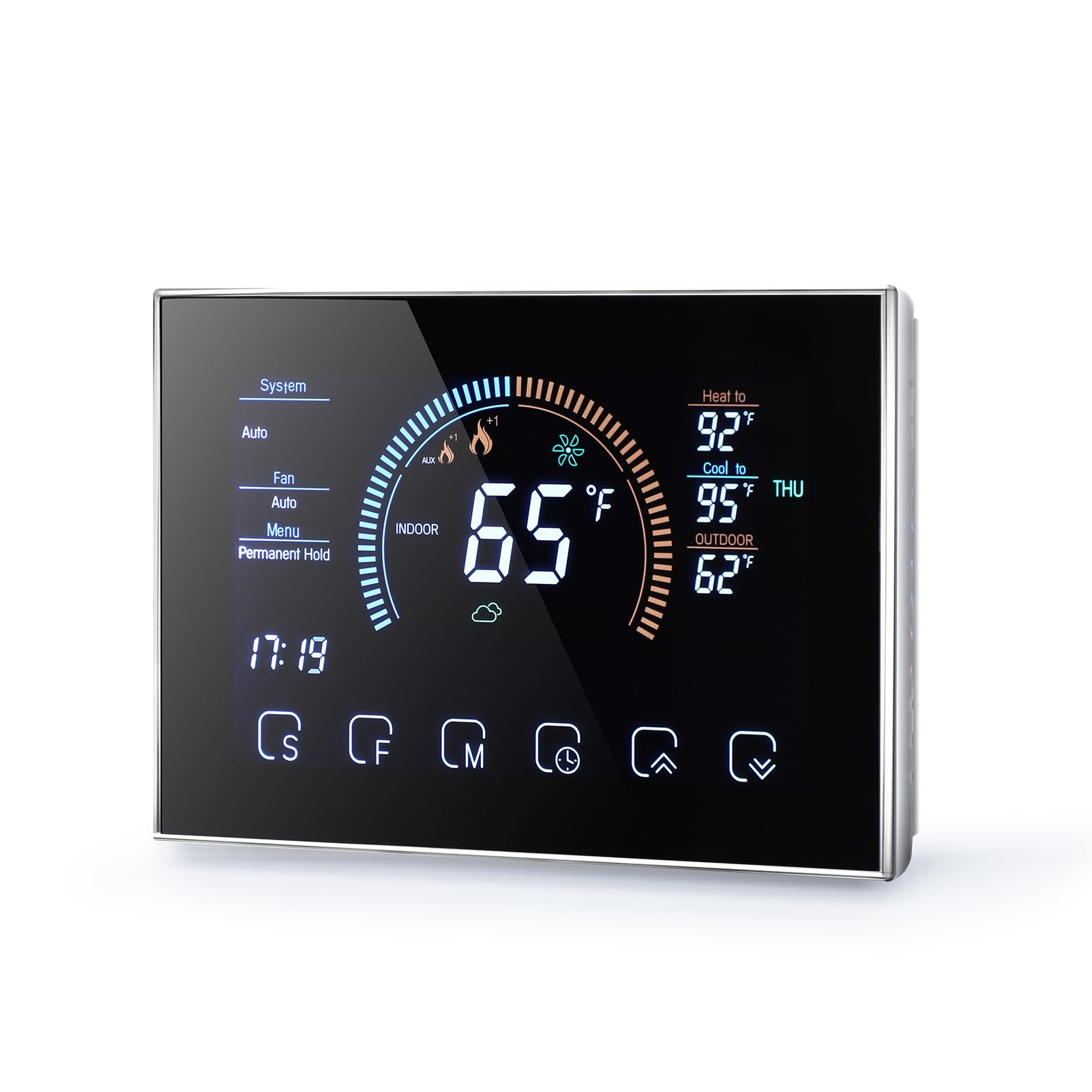 Ailgely WiFi Smart Heat Pump Room Thermostat Temperature Controller 4.8 ...