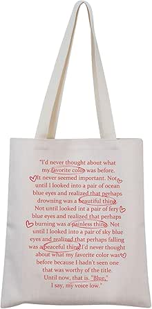 MNIGIU The Powerless Series Book Merch Lauren Roberts Lover Gift Sacola ...