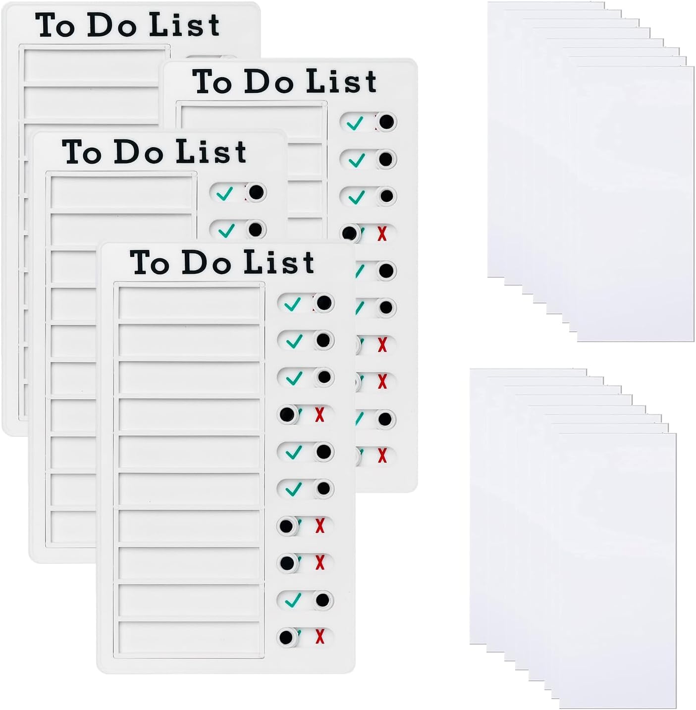 Amazon.com : 4 Pieces Chore Chart for Kids Checklist Board,Planning ...