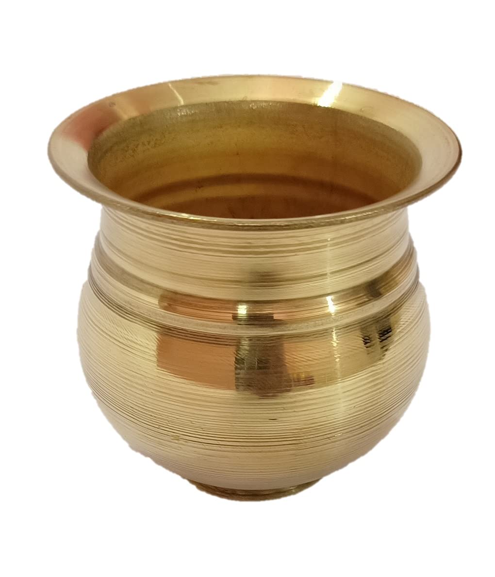 Buy Lota for puja made of pure Brass, Small Brass Lota Kalash for pooja ...