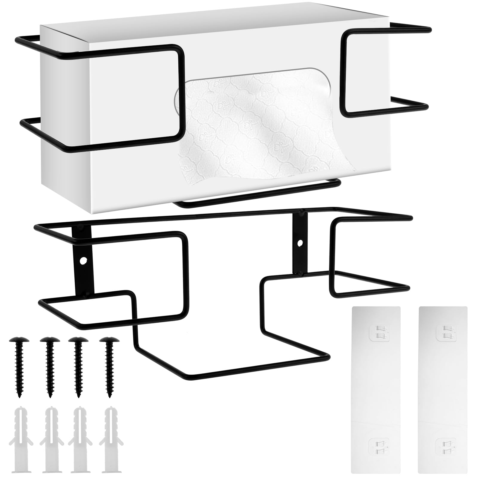 2pcs Glove Box Dispenser Wall Mounted, Iron Glove Holder for Glove Box ...