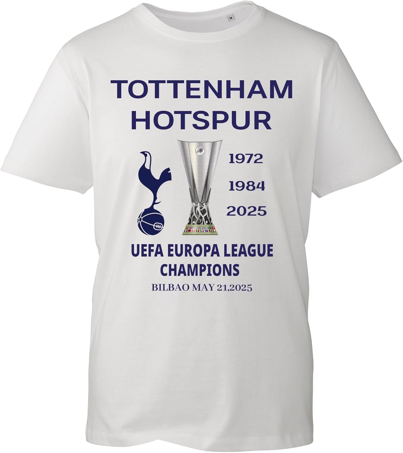 Tottenham Hotspur 2025 UEFA Europa League Winners T-Shirt, Bilbao Final ...