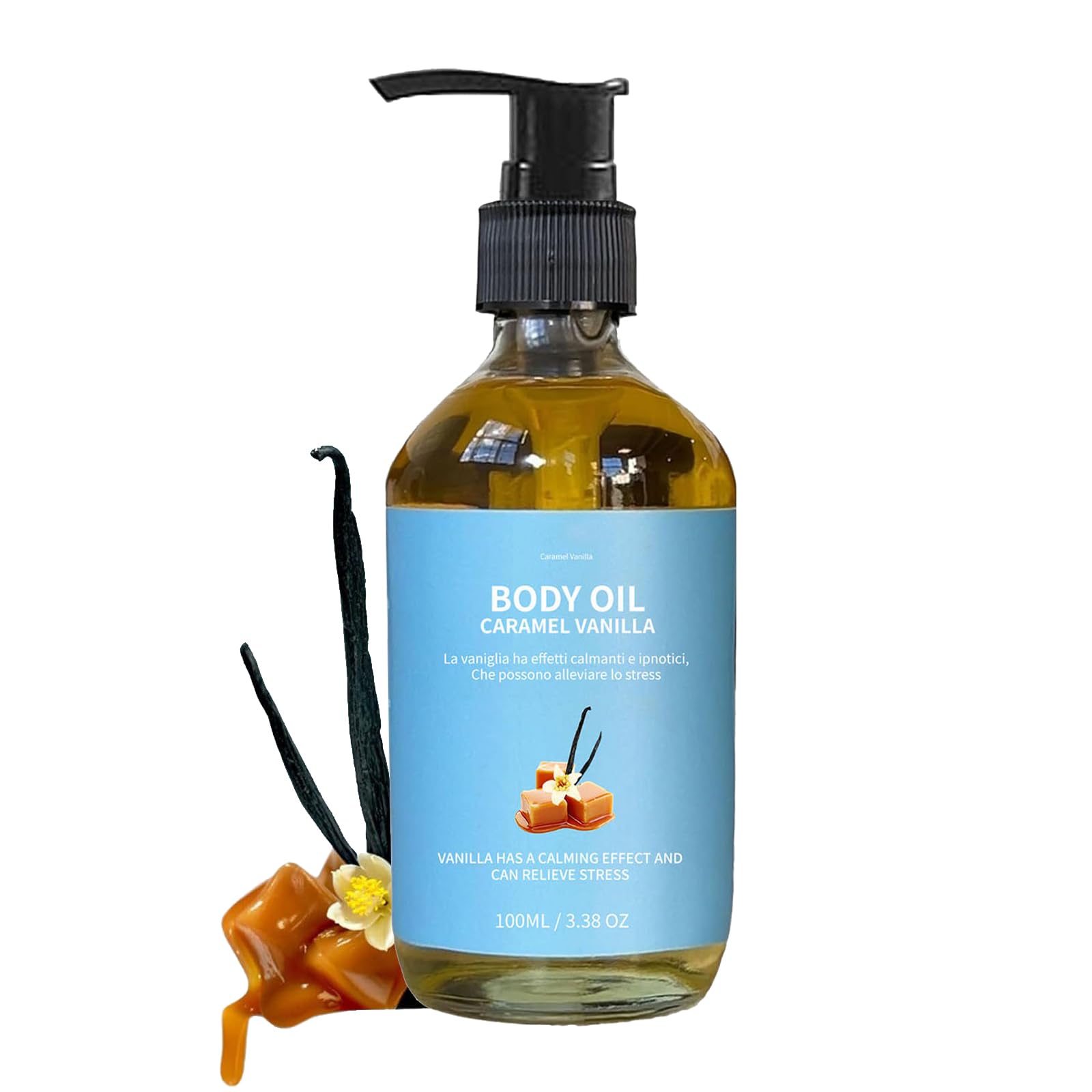 Caramel Vanilla Body Oil, Caramel Vanilla Fragrances Body Oil, Body Oil ...