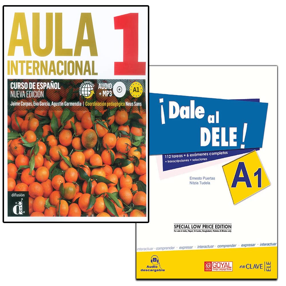Buy Aula Internacional 1 A1 Textbook New + Dale al DELE A1 (Dele Exam ...