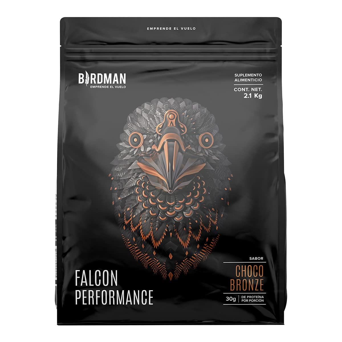 BIRDMAN FALCON FERMORMANCE 2.1 KG Sabor CHOCO BRONZE/Proteina Vegetal ...