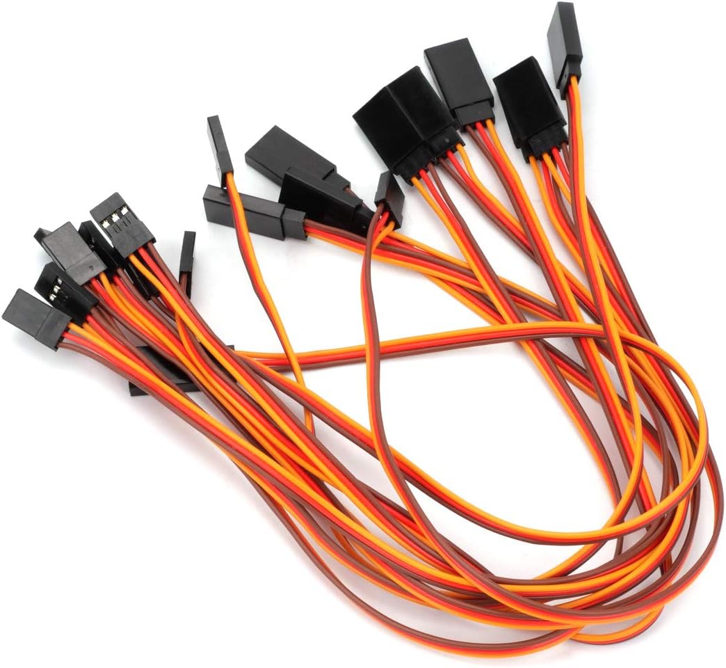 Amazon.com: 10 X Male to Female JR Connector Servo Extension Cable 30cm ...