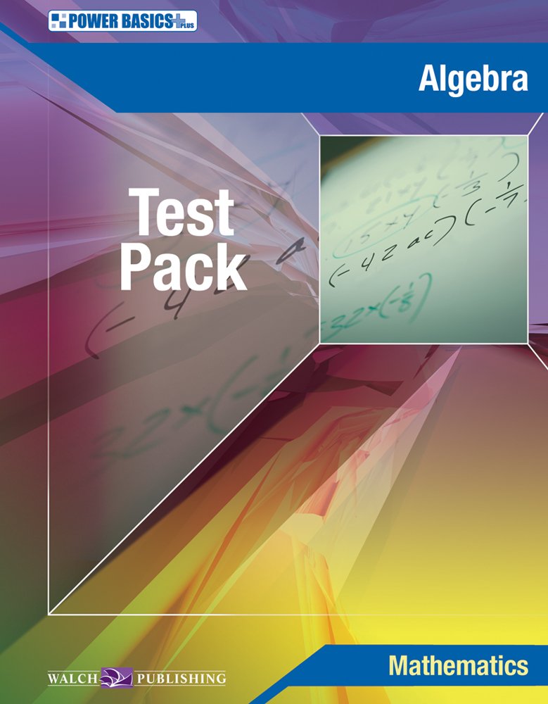 Amazon.com: Algebra Test Pack (Mathematics Power Basics series ...