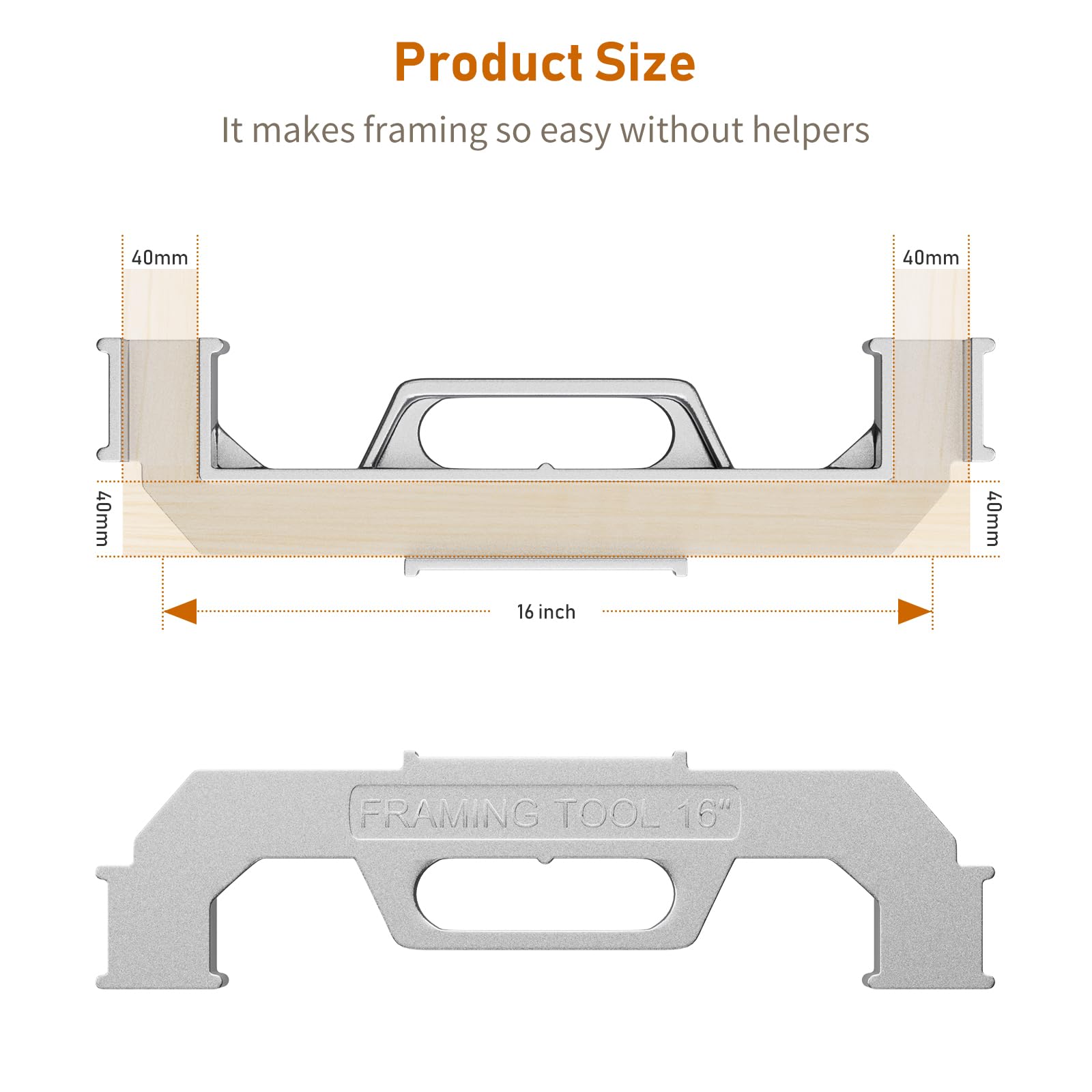 Snapklik.com : Framing Tools, 16 In On-Center Framing Tool, 100% Cast ...