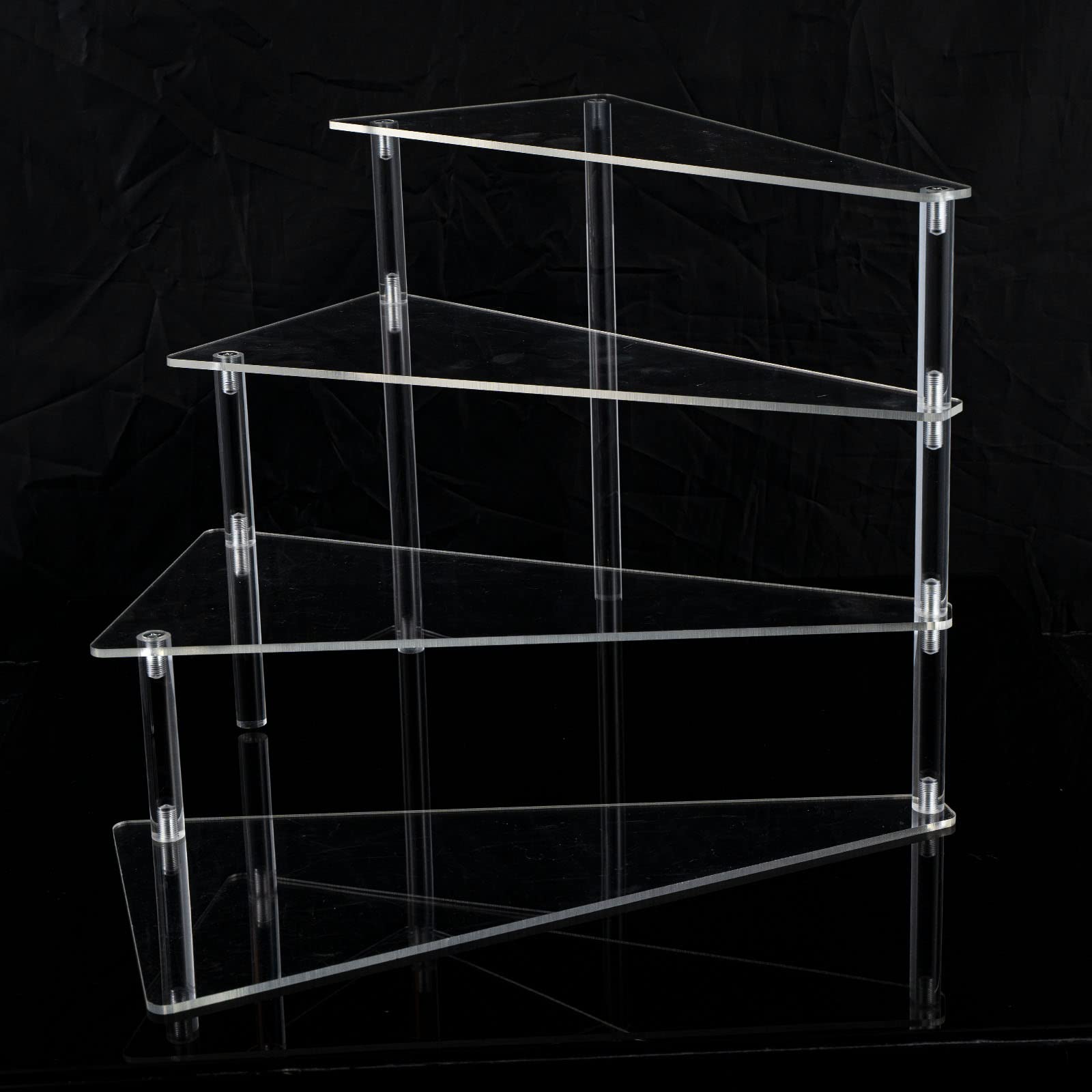 Vincidern 4 Tier Cupcake Stand Acrylic Display Risers, Cake Pop Stand ...