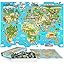 Amazon.com: 1000 Piece Puzzle - World Map Adult Puzzles Retro Gaming ...
