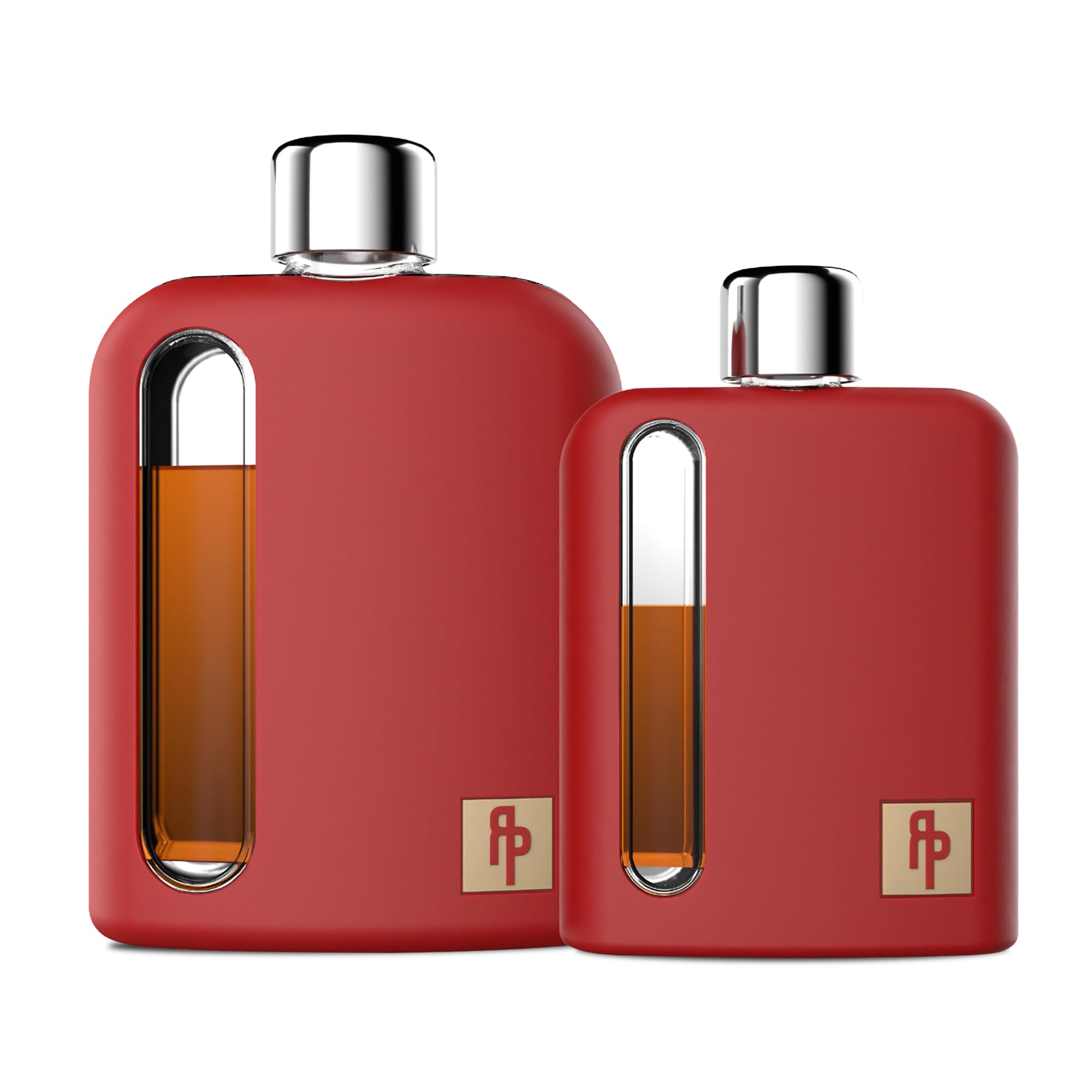 Ragproper Flask Ragproper Modern Glass Hip Flask - 240ml Double Shot ...