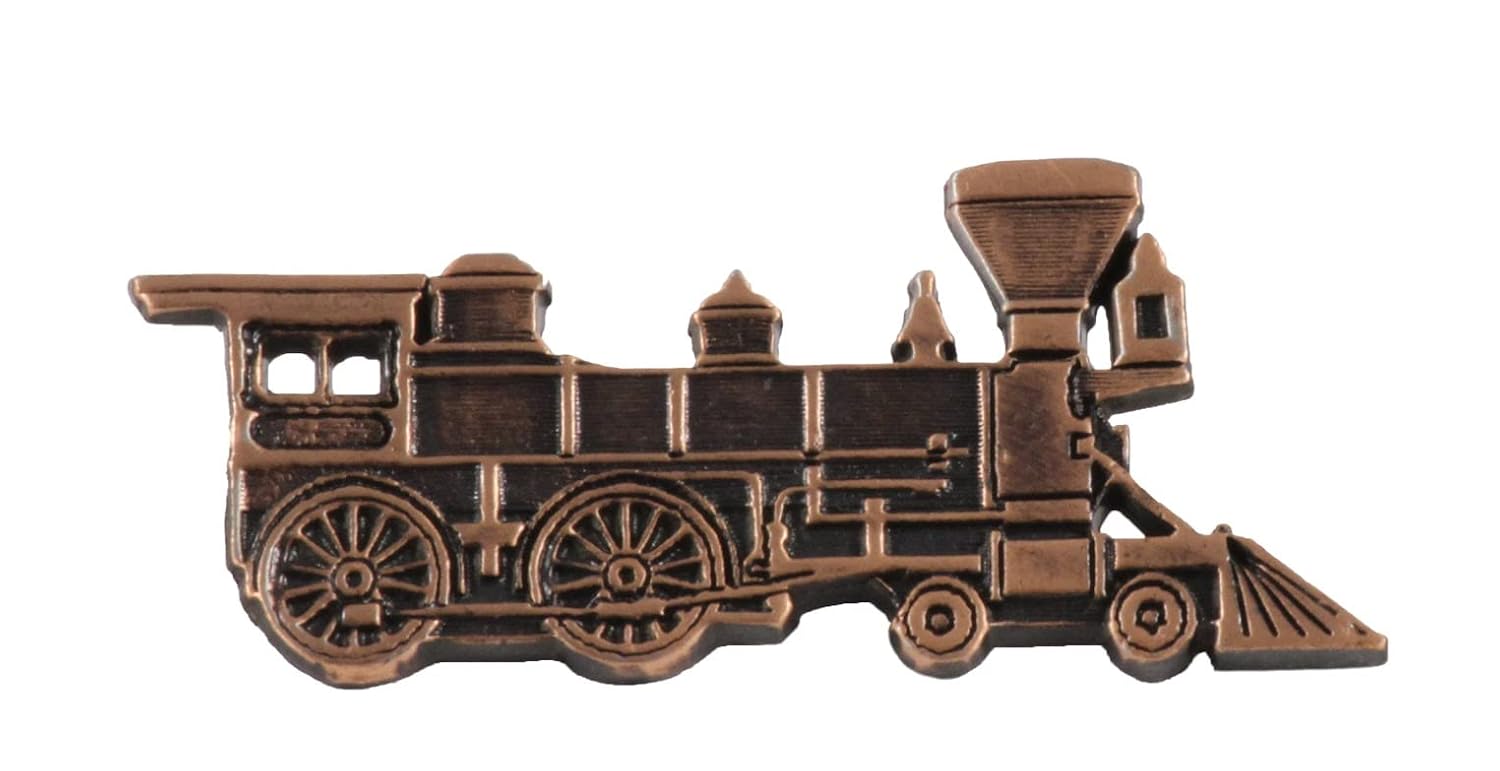 Amazon.com: Train Engine Pin, Locomative, Train, Track, Lapel, Brooch ...