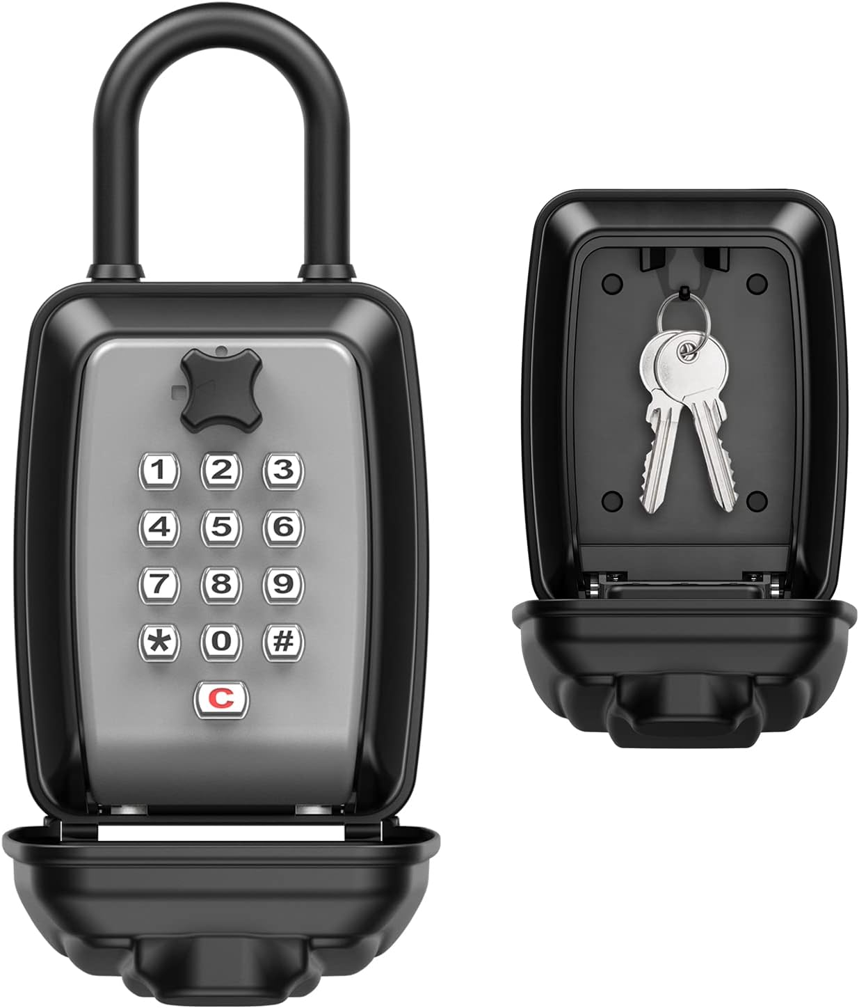 Master Lock Portable Key Lock Box with Push Button Resettable ...