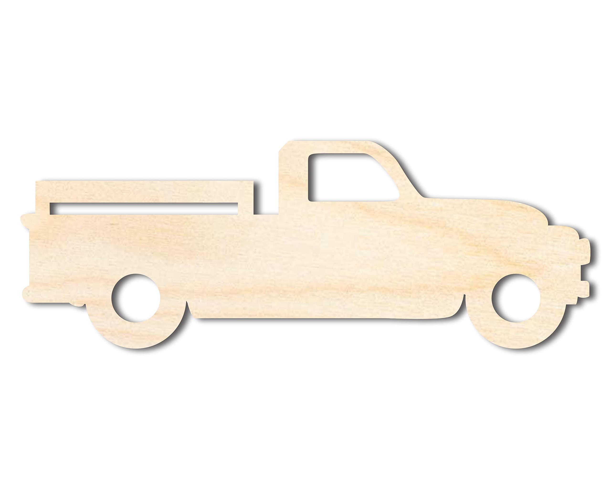 Amazon.com: Unfinished Wood Vintage Pickup Truck Shape - Vehicle Truck ...