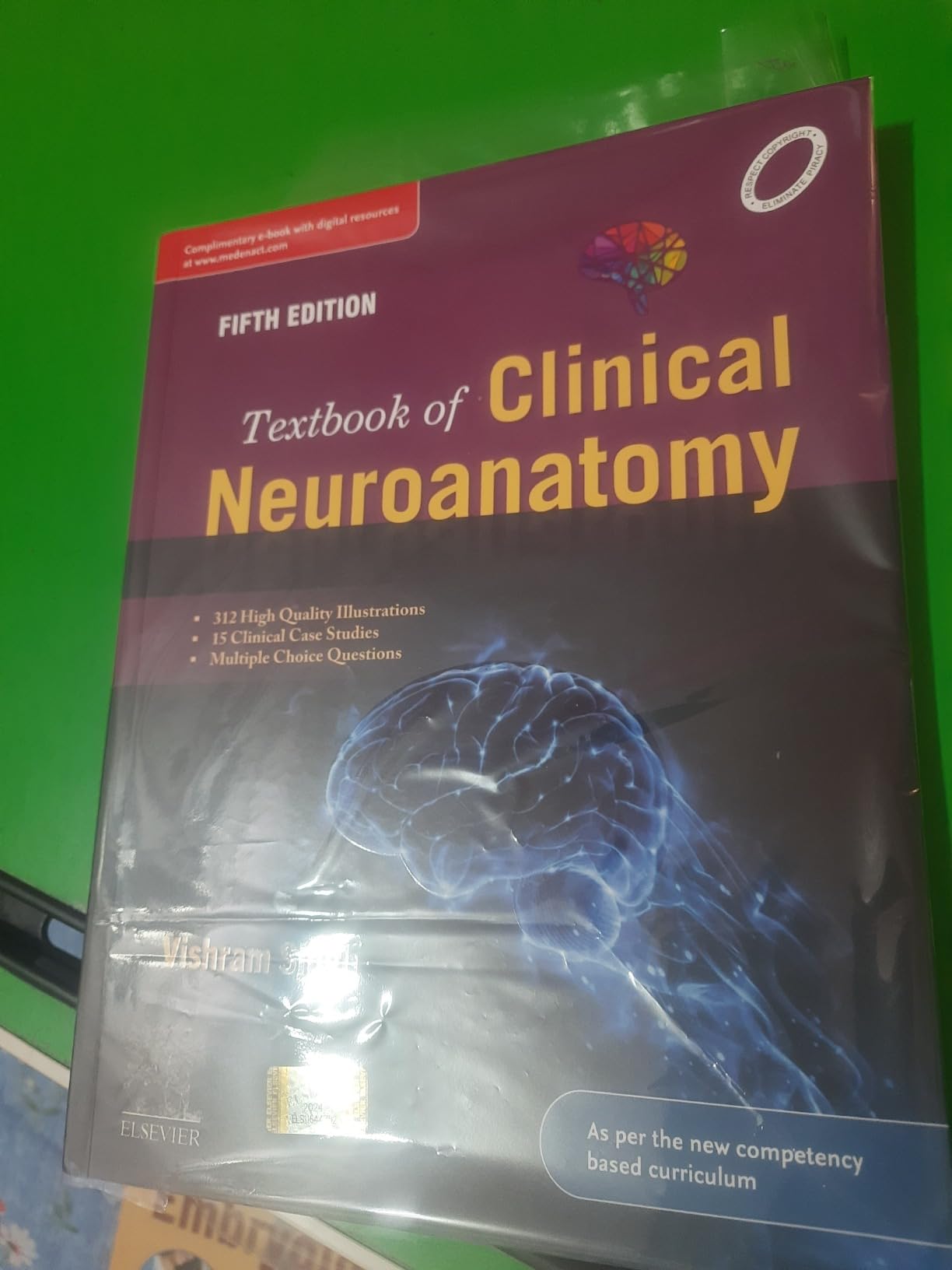 Textbook of Clinical Neuroanatomy, Fifth Edition : Vishram Singh ...