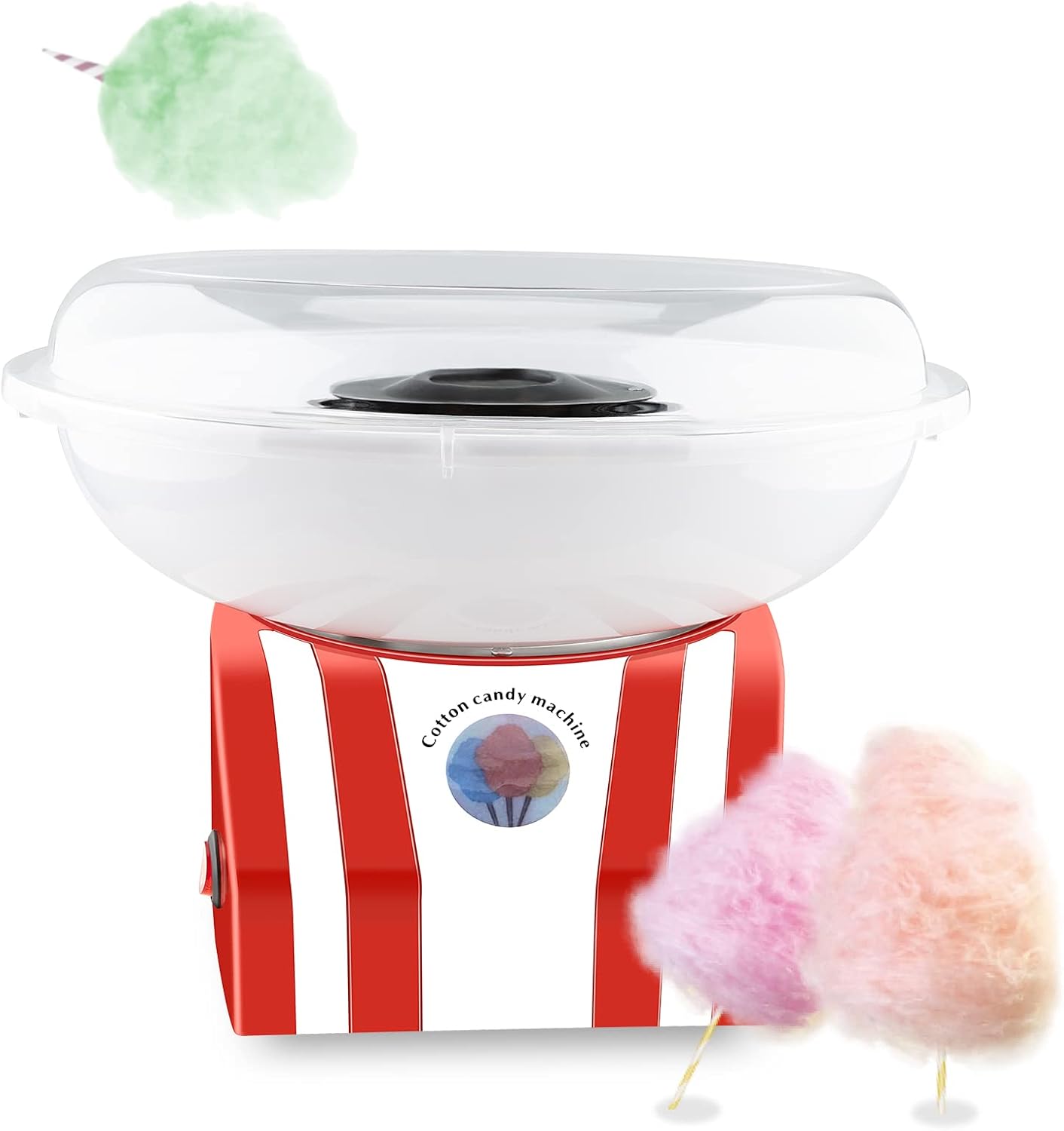 Adhafera Candy Floss Machine for Kids, Cotton Candy Machine Maker 450W ...