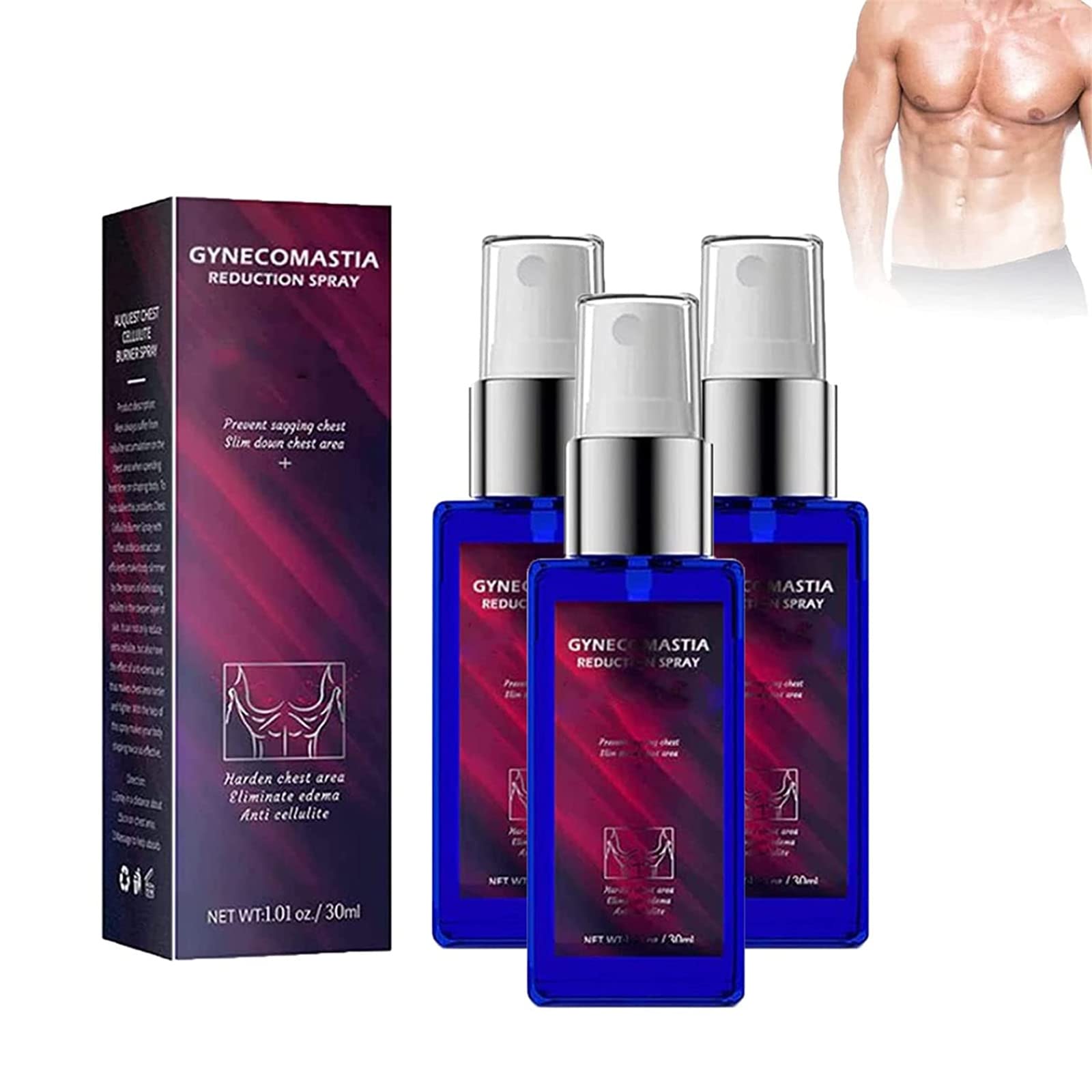 Buy AUCHEST Gynecomastia Reduction Spray, 2023 New Gynecomastia ...