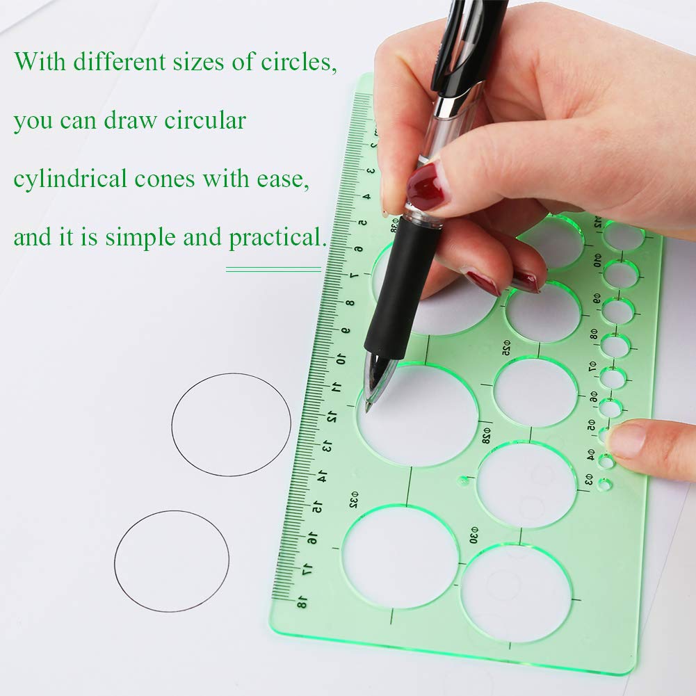 Snapklik.com : Circle Templates Measuring Geometry Ruler, Shape ...