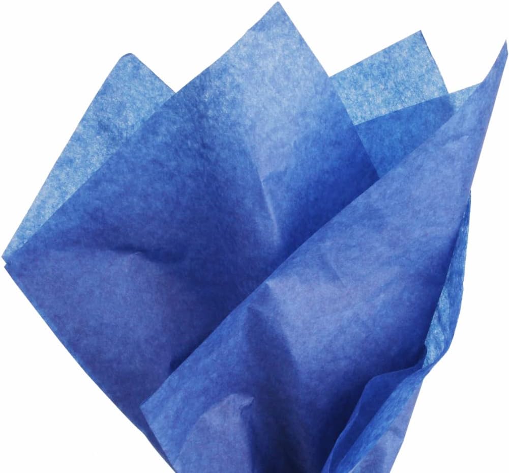 Amazon.com: PMLAND Blue Tissue Paper 26 x 20 Inches – 60 Sheets Large ...