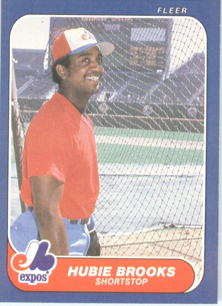 Amazon.com: 1986 Fleer Baseball Card #244 Hubie Brooks : Collectibles ...