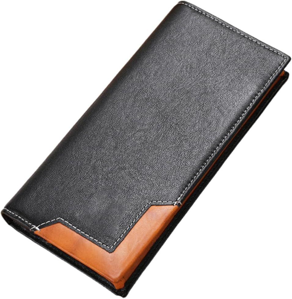 Amazon.com: Cowhide Vintage Wallet, Bifold Leather Mens Wallet Long ...