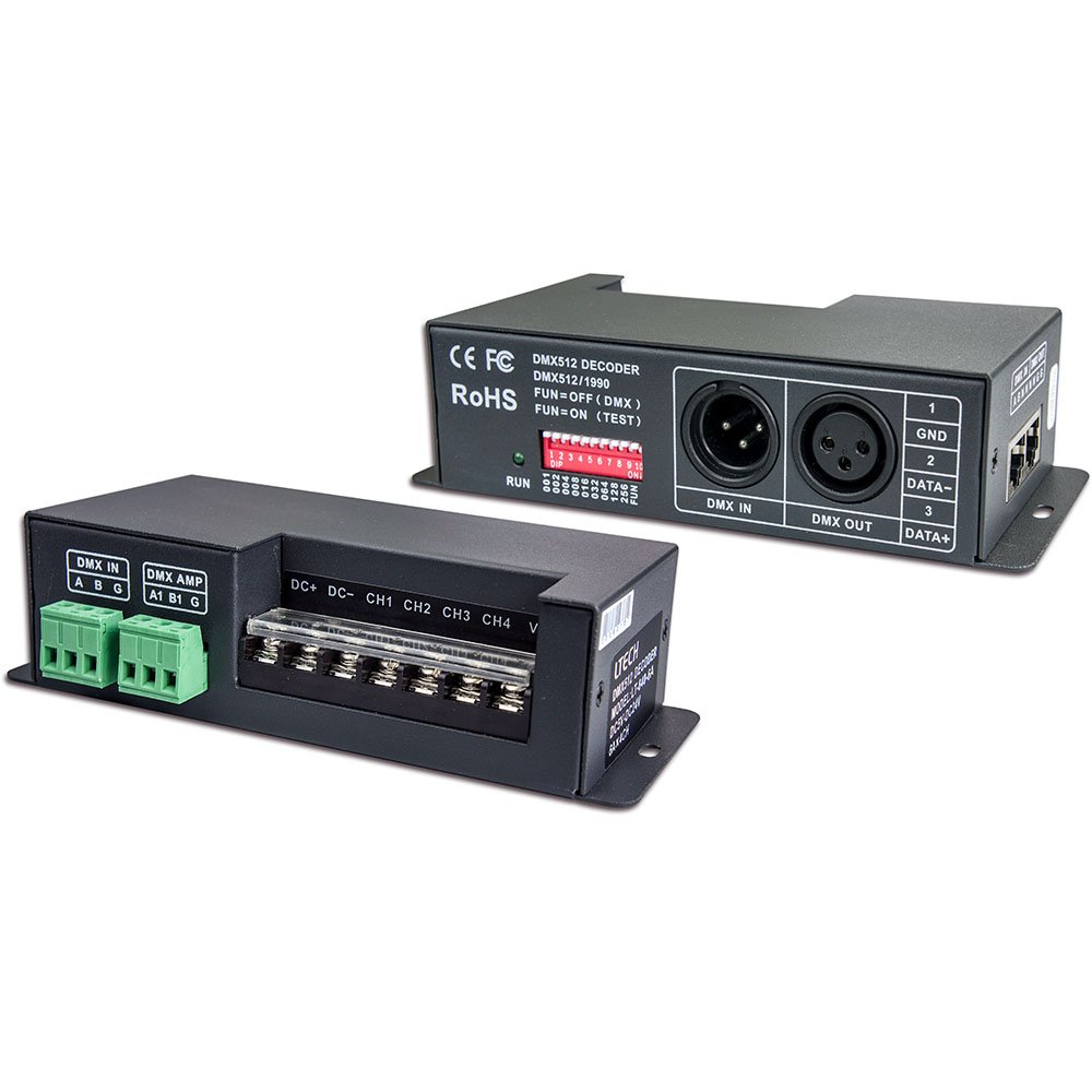 Buy LEDENET 4CH x 6A DMX-PWM CV Decoder Constant Voltage Driver Convert DMX512 Digital Signal to ...